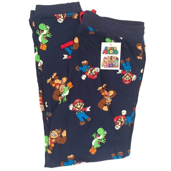 Nintendo | Pants | Newsuper Marionintendo Kart Character Jogger Pajama ...